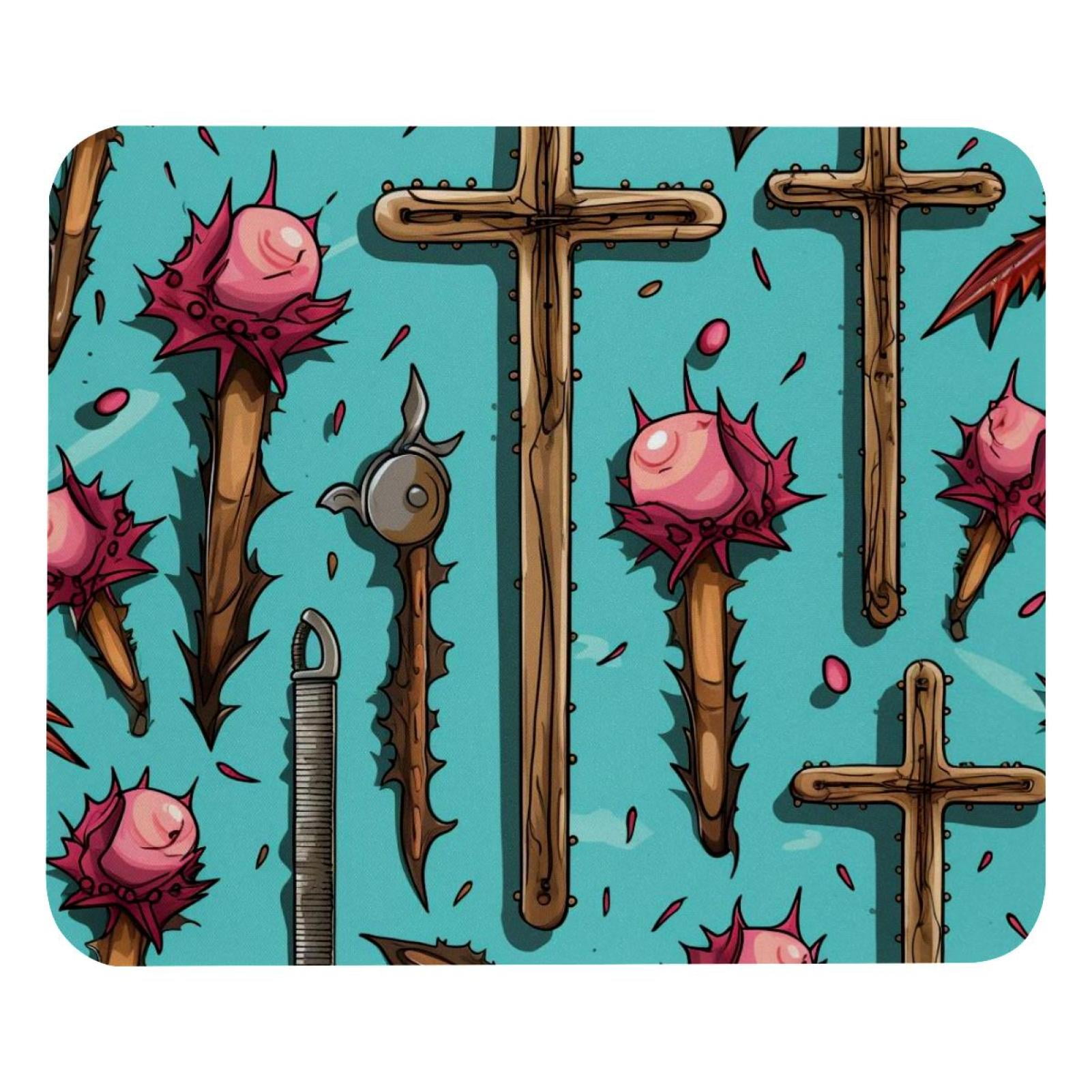 Easter Cross Mouse Pad for Wireless Mouse Home Office Desk Laptop with ...