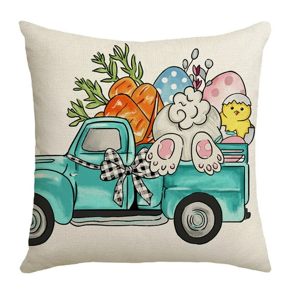 Easter Cushion Cover 18 X 18 Inch Double-Sided Printed With Winter ...