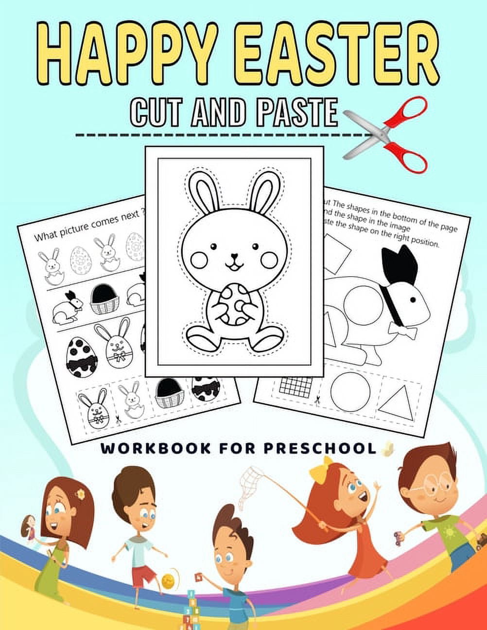Easter Cut and Paste Workbook for Preschool: easter scissor skills ...
