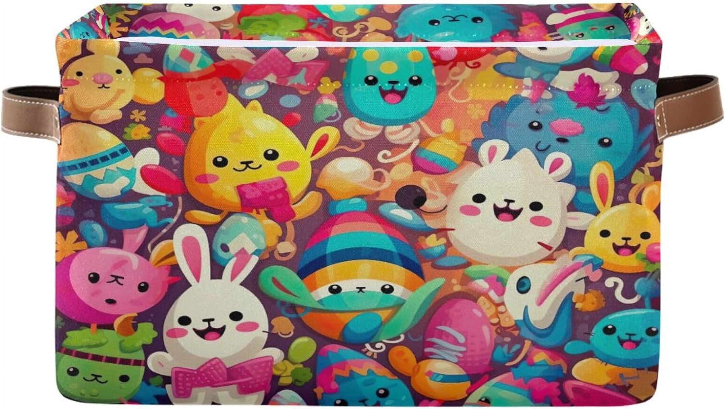 Easter Cute Rabbit Large Storage Basket 1PCS,Cute Koala Collapsible Toy ...