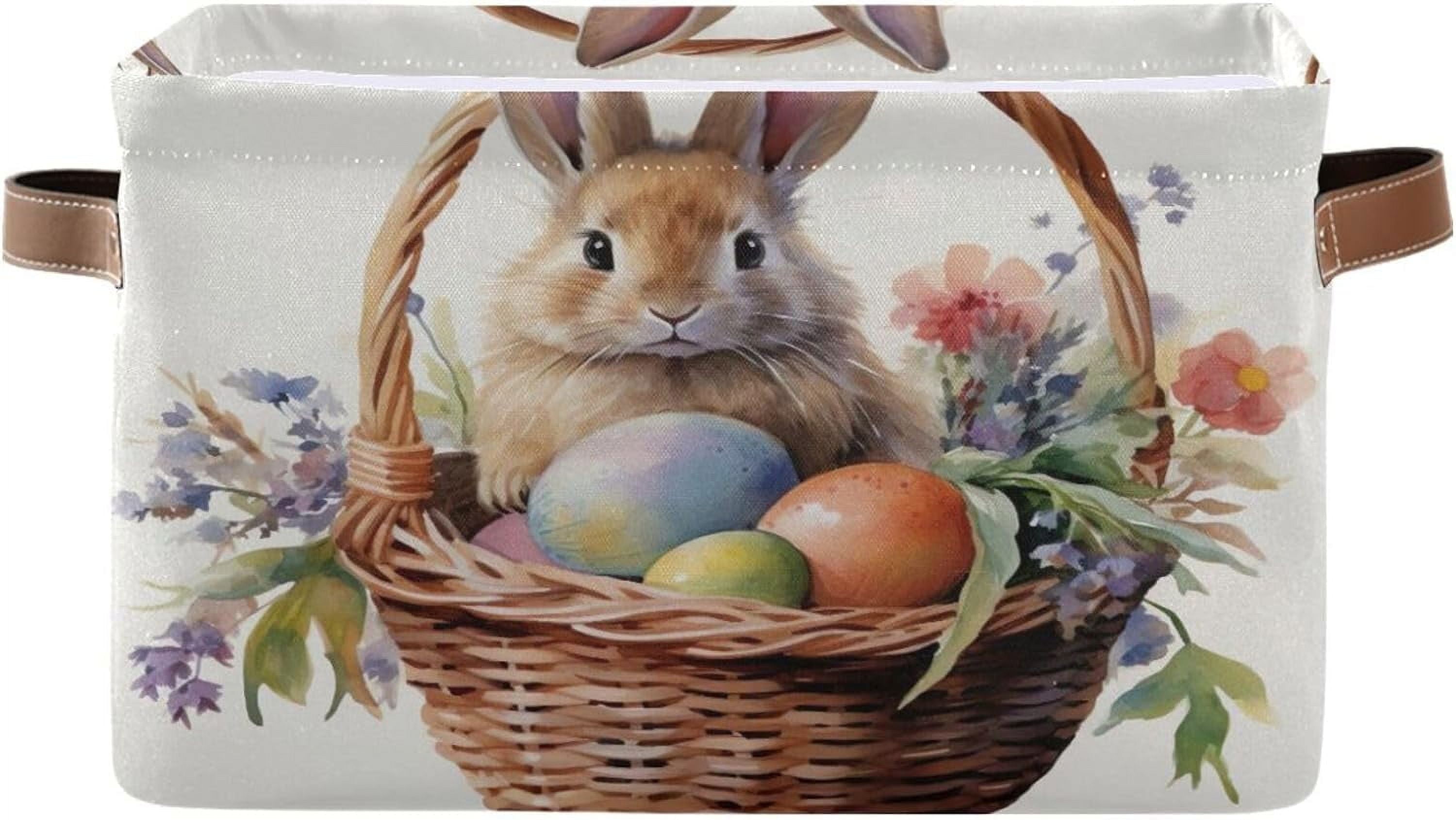 Easter Cute Rabbit Large Storage Basket 1PCS,Cute Koala Collapsible Toy ...