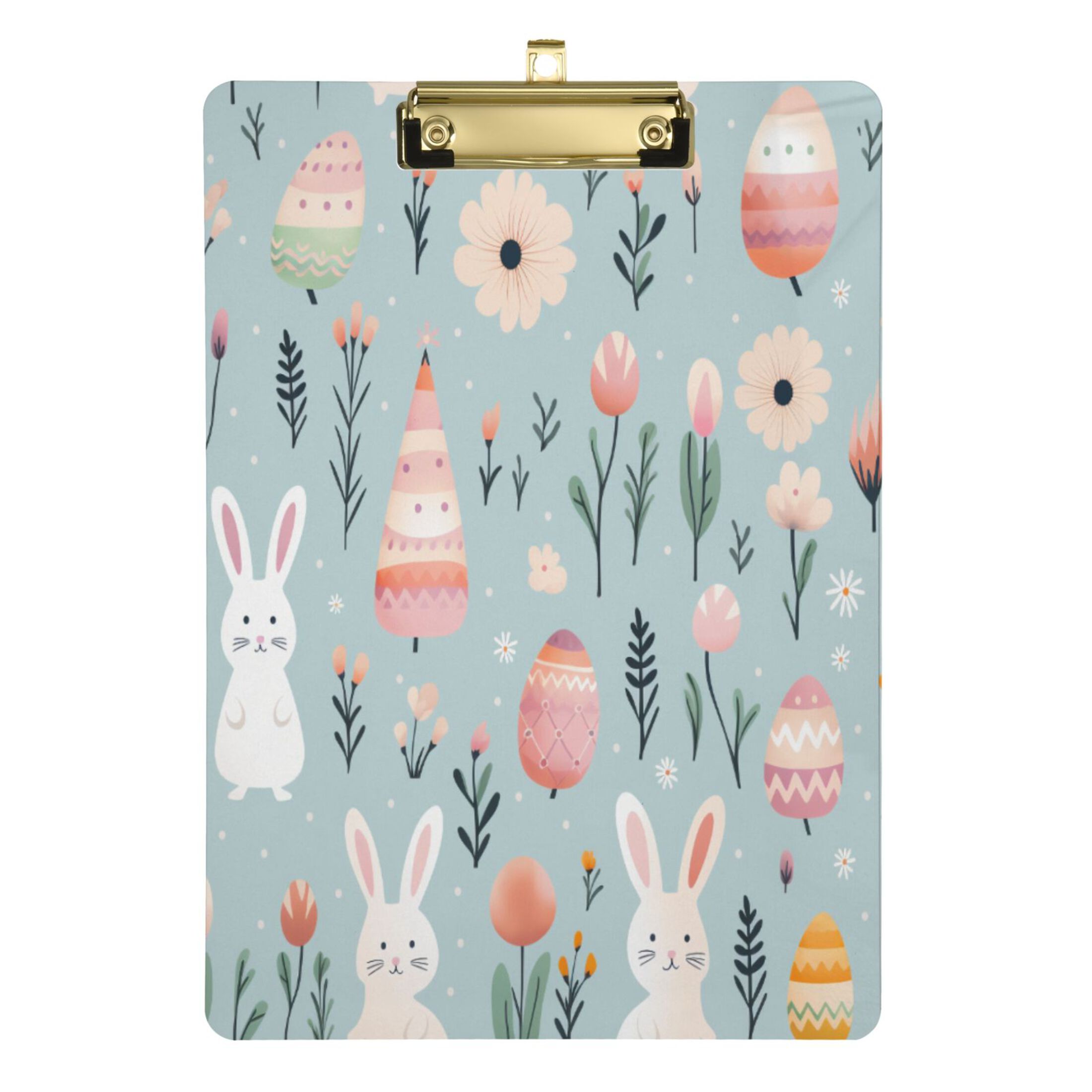 Easter Cute Rabbits Eggs Acrylic Clipboards A4 Standard Letter Size ...