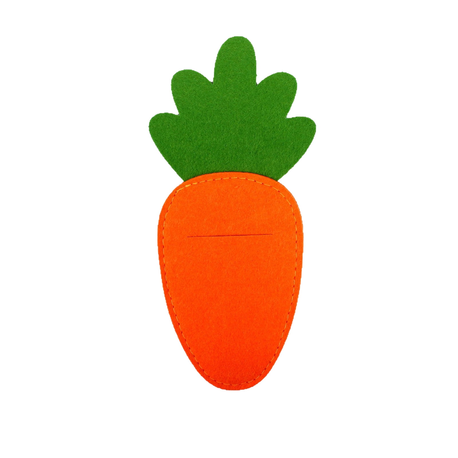 Easter Cutlery Pouch, Carrot Shape Silverware Wrap for Table Setting ...
