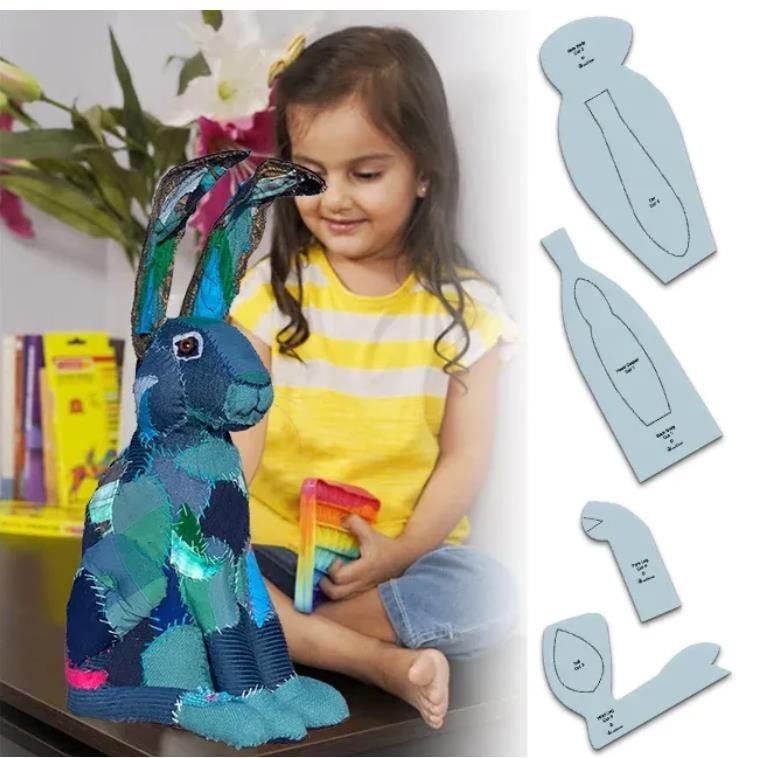 Easter DIY Bunny Ruler Template - Tools - Reusable Plastic Template ...