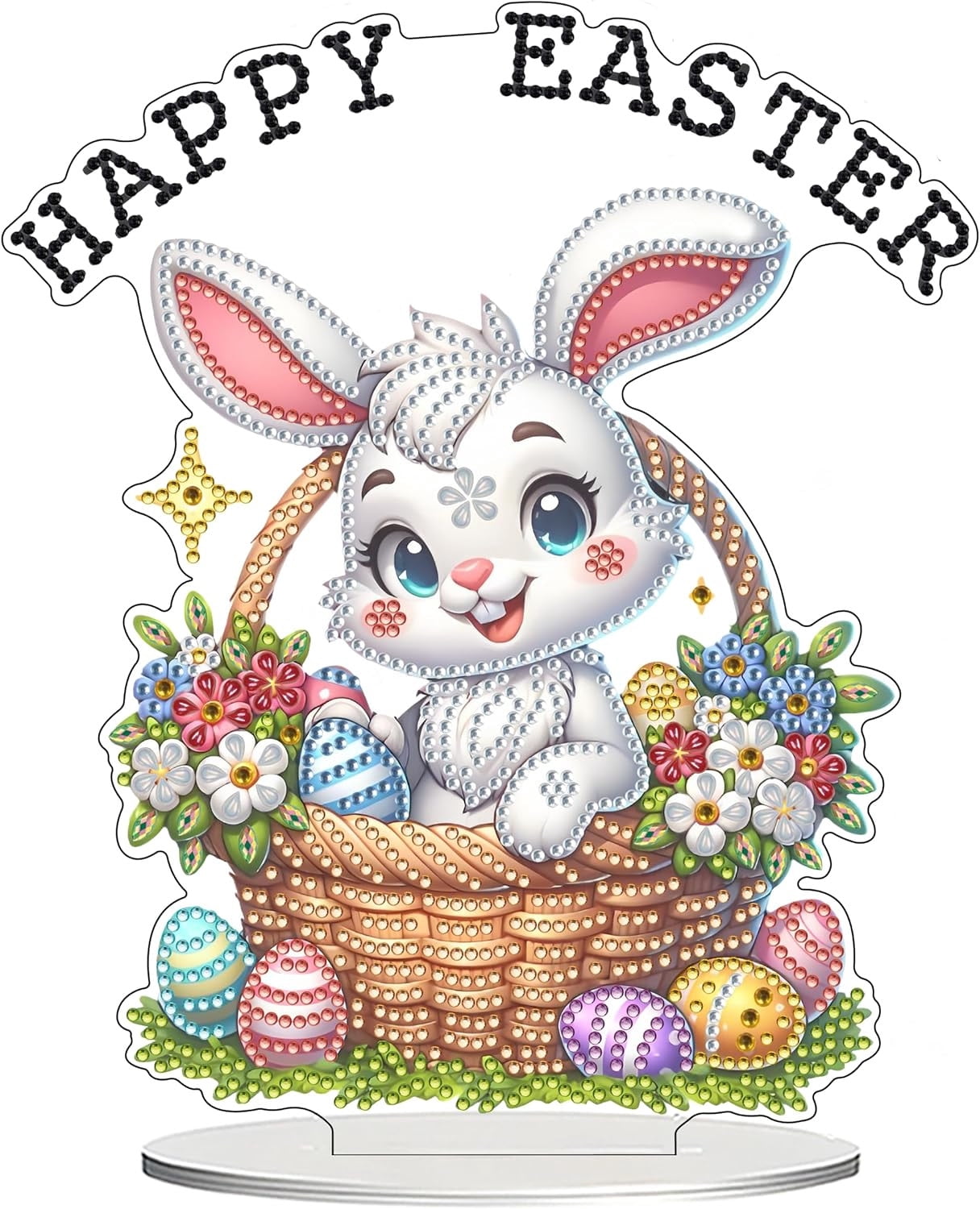 Easter DIY Diamond Art Painting Kit 2D Easter Stand Up DIY Painting ...