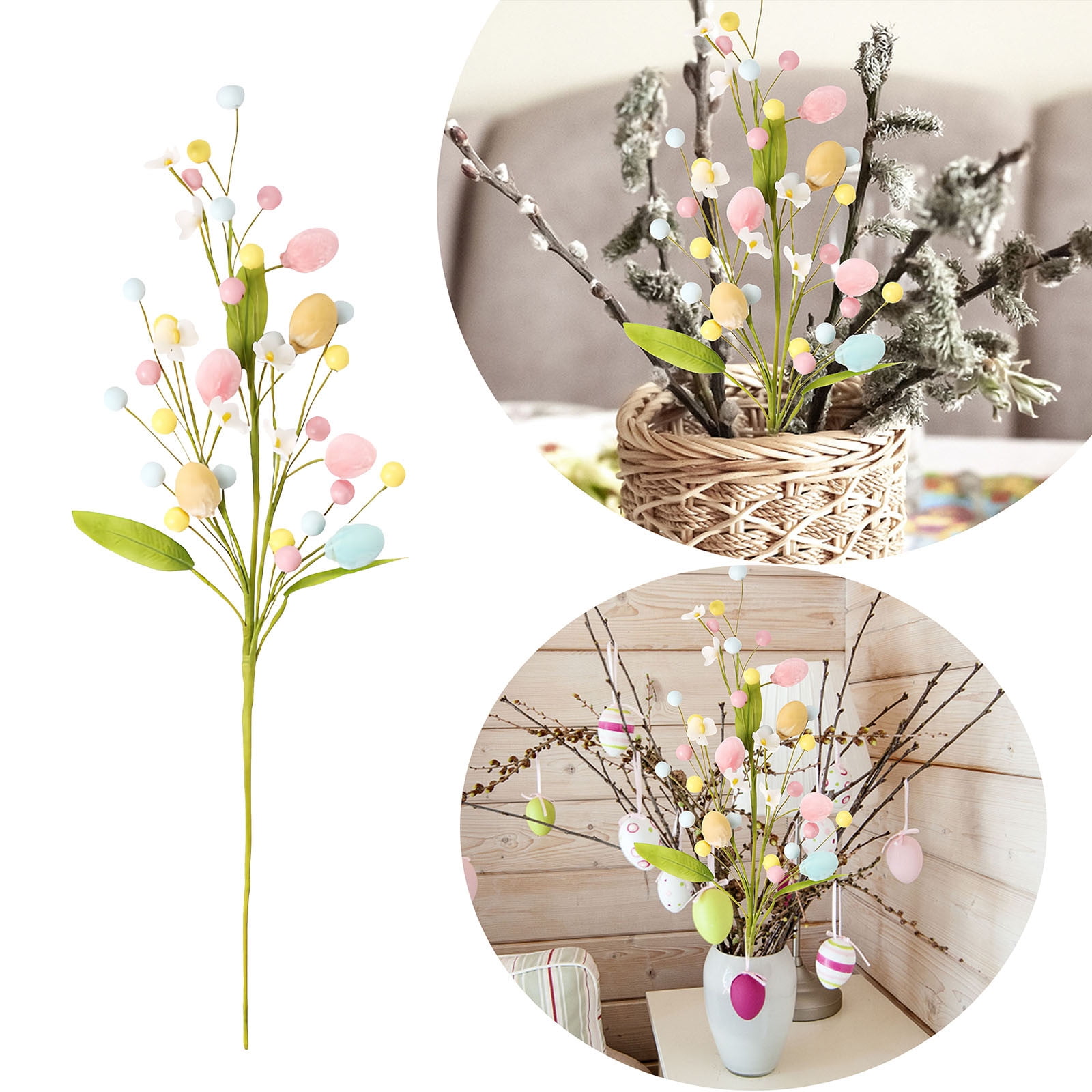 Easter DIY Floral Arrangement Kit with Egg Branches for Spring Home ...