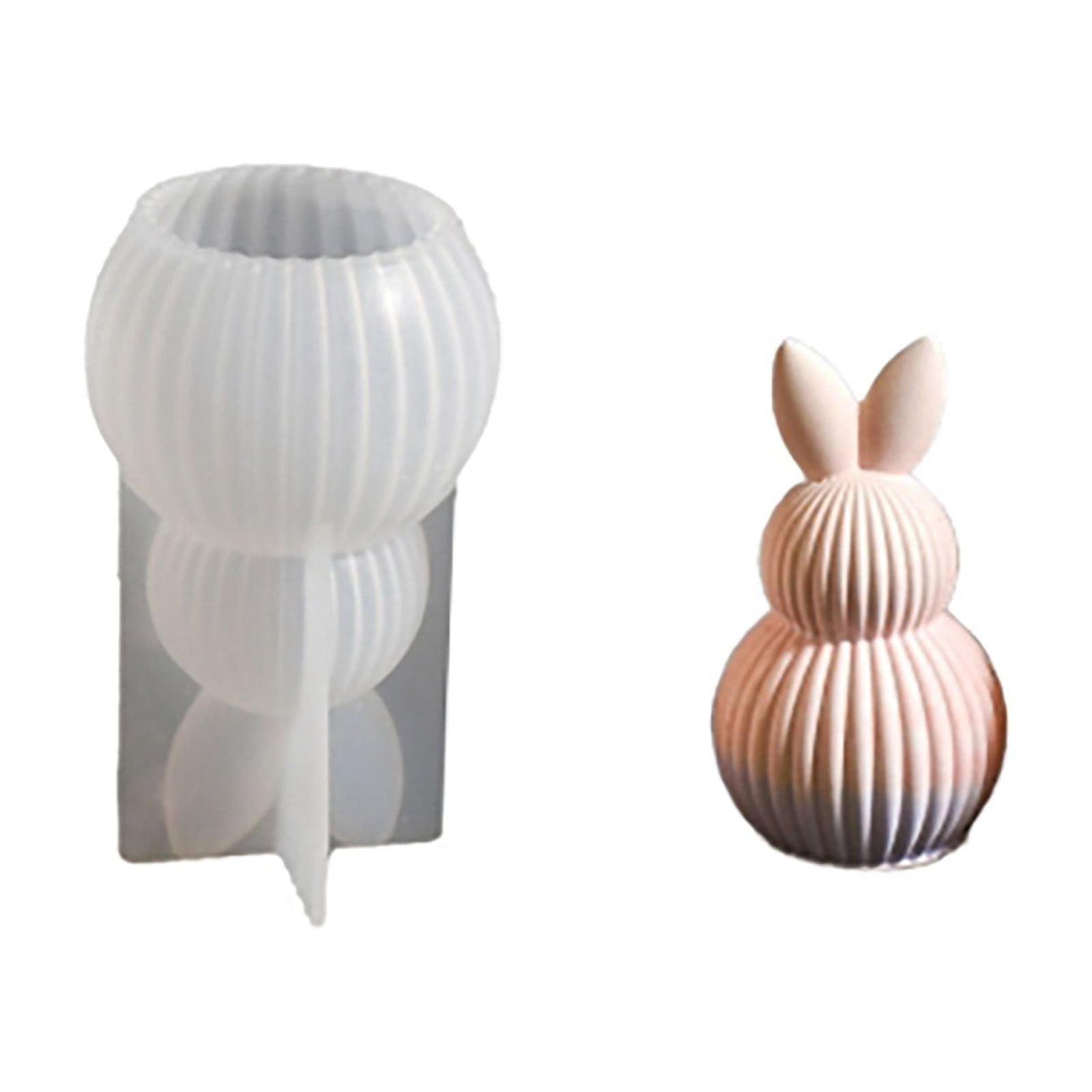 Easter DIY Silicone for Handmade Striped Rabbit Plaster Ornaments and ...