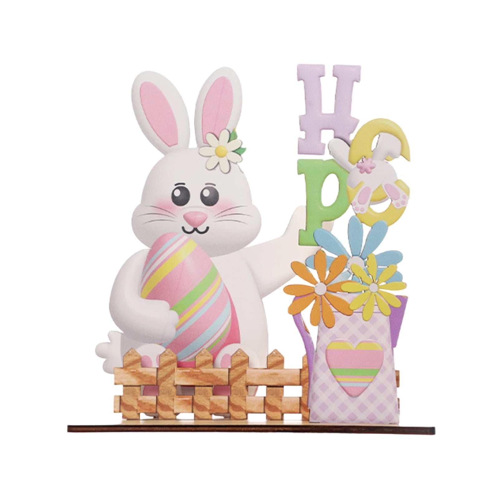 Easter DIY Wooden Ornament Set - Multi Layer Resurrection Rabbit and ...