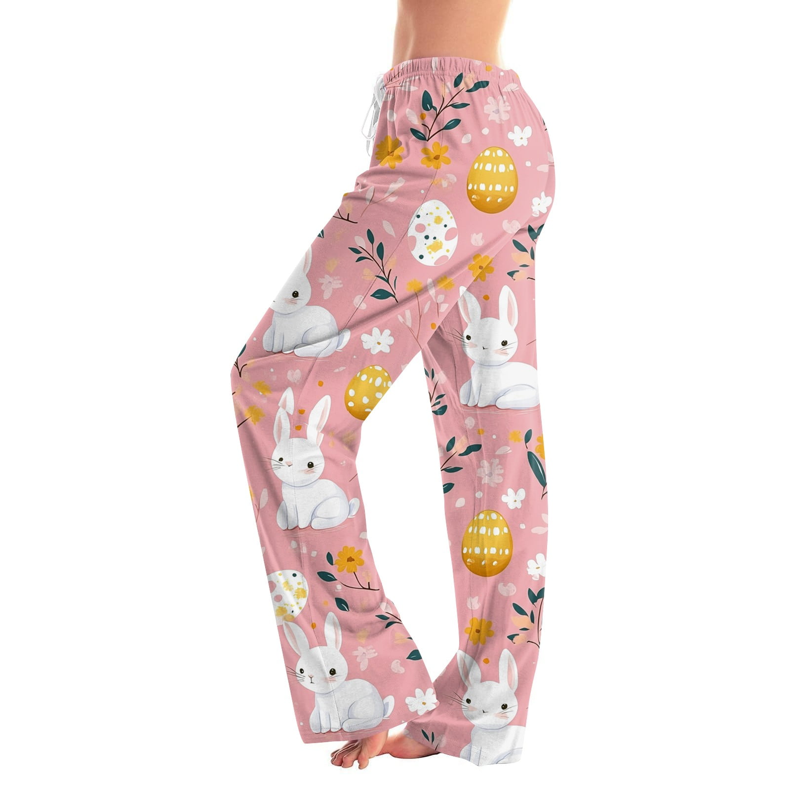 Easter Day Pajamas Women Womens Soft Pajama Bottoms Relaxed Fit Wide ...