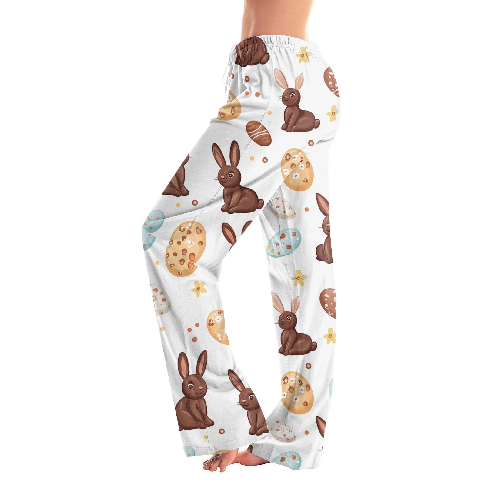 Easter Day Pajamas Women Womens Soft Pajama Bottoms Relaxed Fit Wide ...