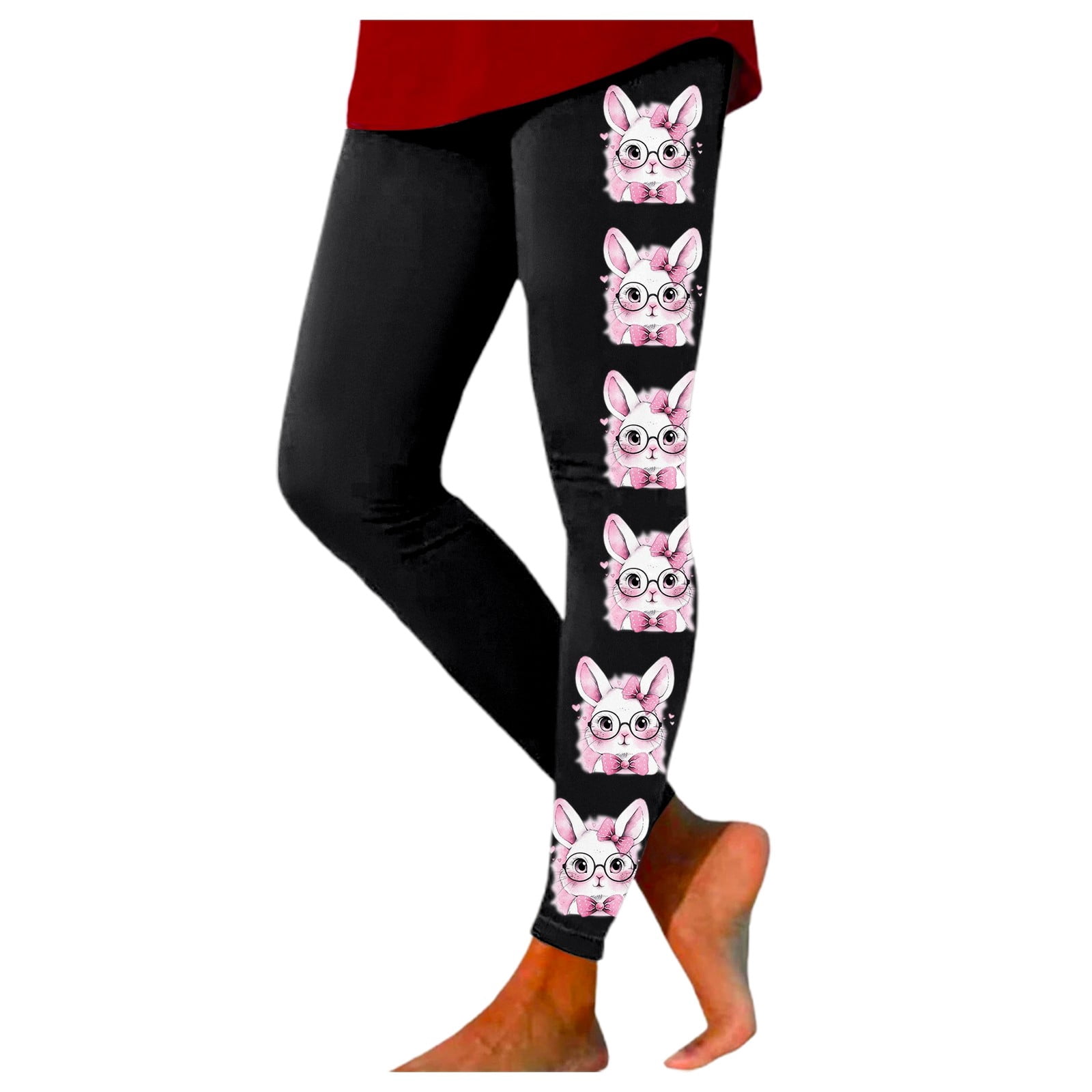 Easter Day Printed High Waist Tights for Women Lifting Exercise Workout ...