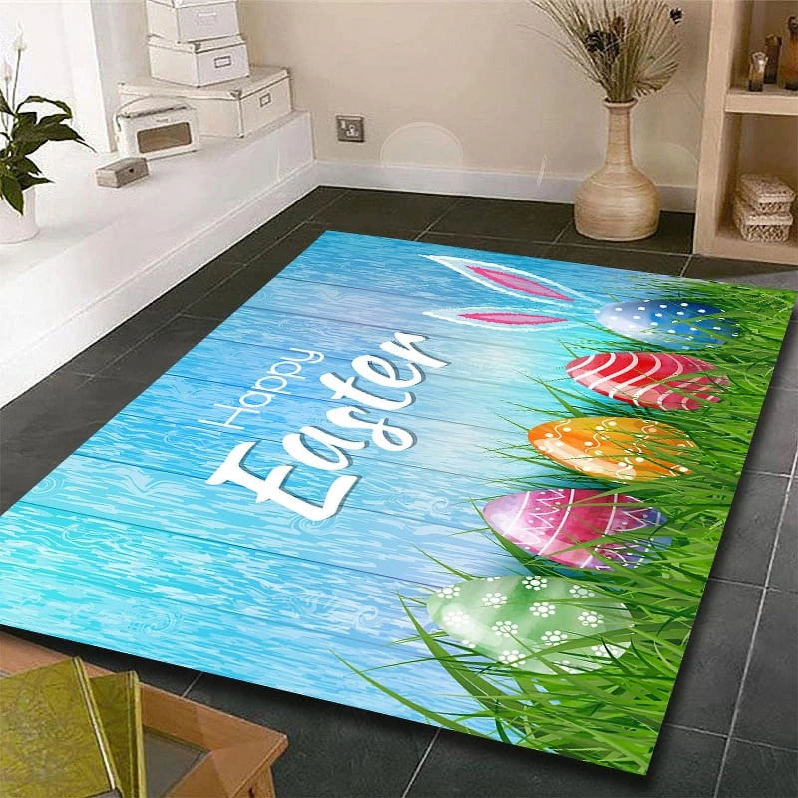 Easter Day Printed Pattern Carpet Living Room Bedroom Kitchen Bathroom ...