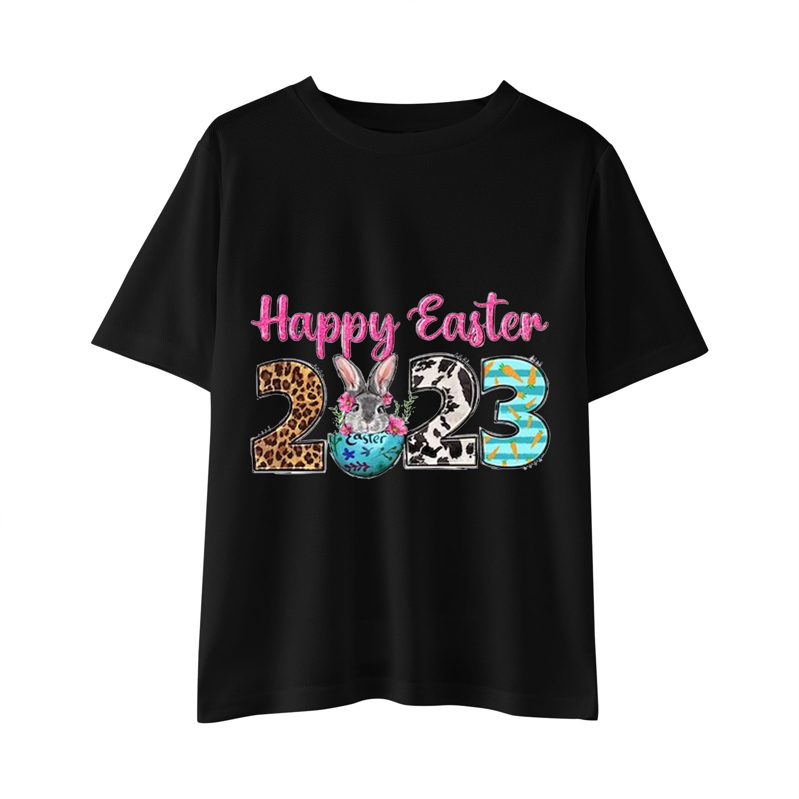 Generic Easter Day Prints Shirts Toddler Girl Boys Short Sleeve Bunny T ...