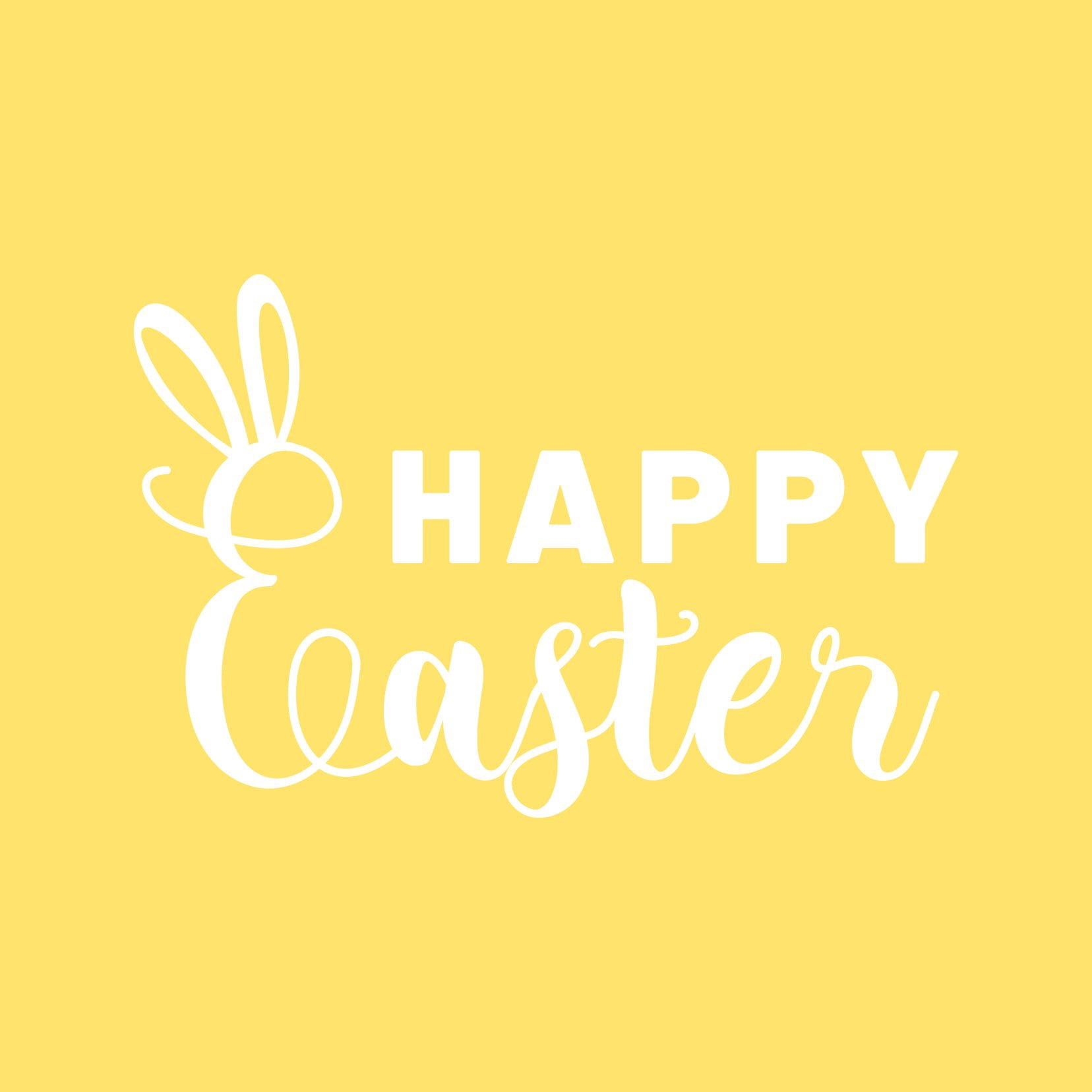 Easter Day Vinyl Wall Art Decal - Happy Easter - 15" x 23 ...