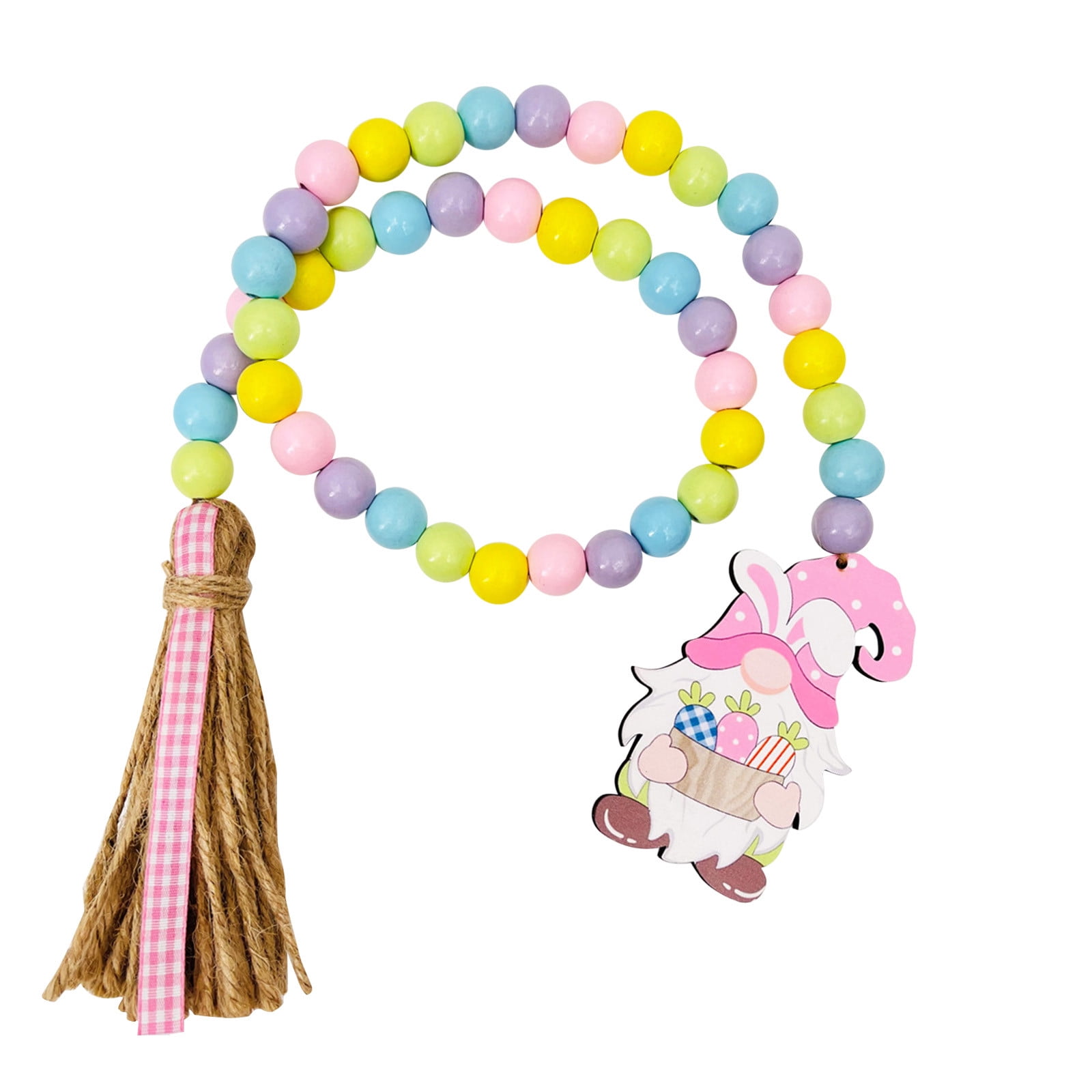 Easter Day Wood Beads 16Mm Wooden Round Beads Polished Spacer Boho Bead ...