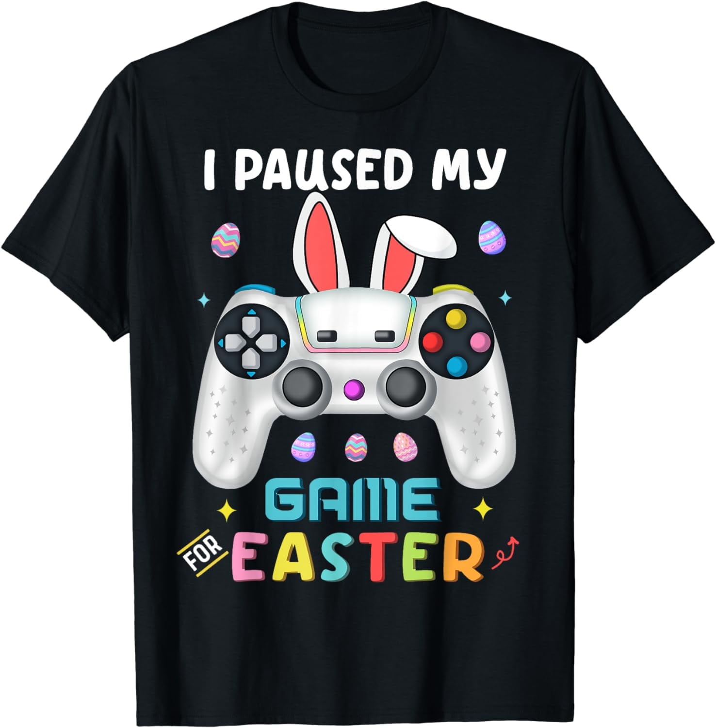 Easter Day boys kids men Bunny gamer Egg funny gaming T-Shirt - Walmart.com