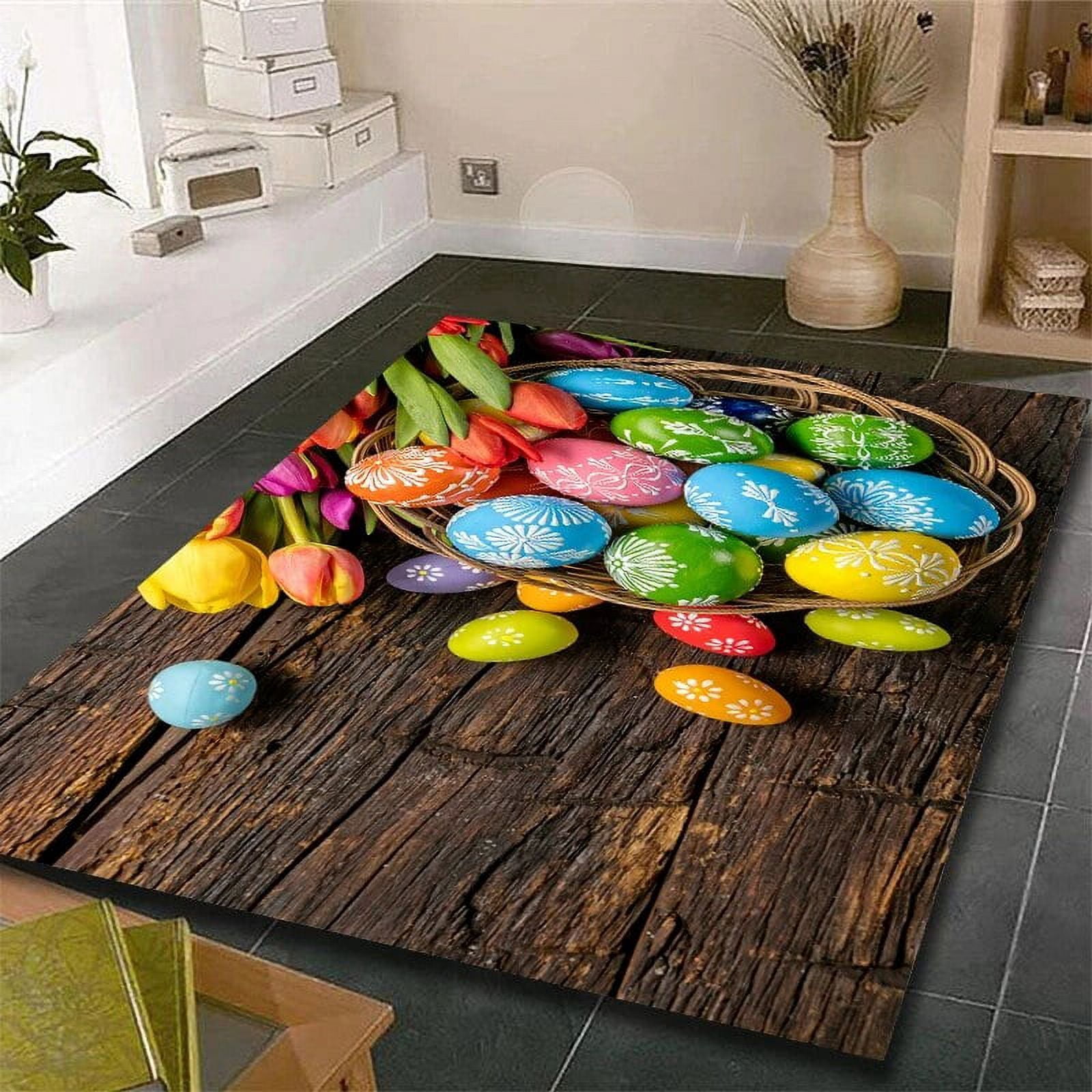 Easter Day printed pattern carpet living room bedroom kitchen bathroom ...