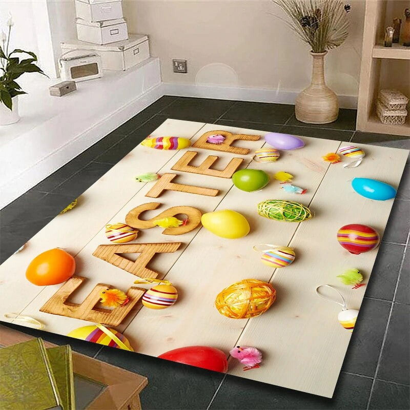 Easter Day printed pattern carpet living room bedroom kitchen bathroom ...