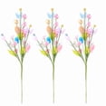 Easter Decor Artificial Flower Bouquet Easter Egg Stem Flower Pick with ...