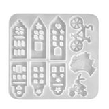 Easter Decor City-Scape Silicone Candle Molds Detailed Window Door Star ...