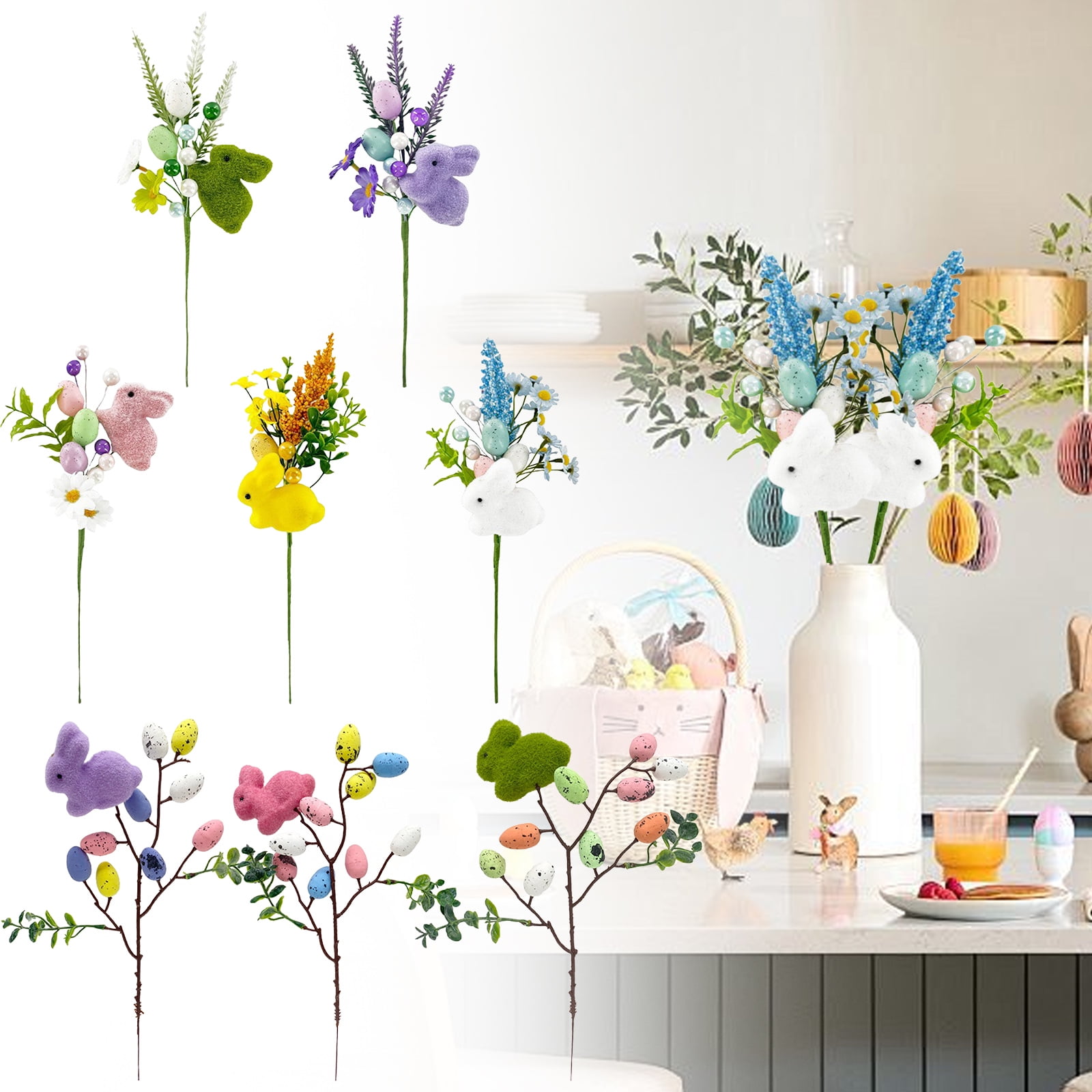 Easter Decor Easter Artificial Eggs Single Festive Home Indoor ...