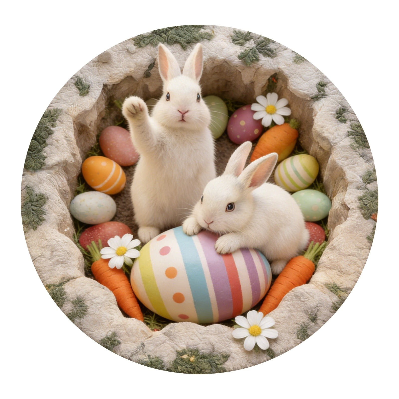 Easter Decor, Easter Bunny Carpet Soft Area Rug For Living Room Bedroom ...
