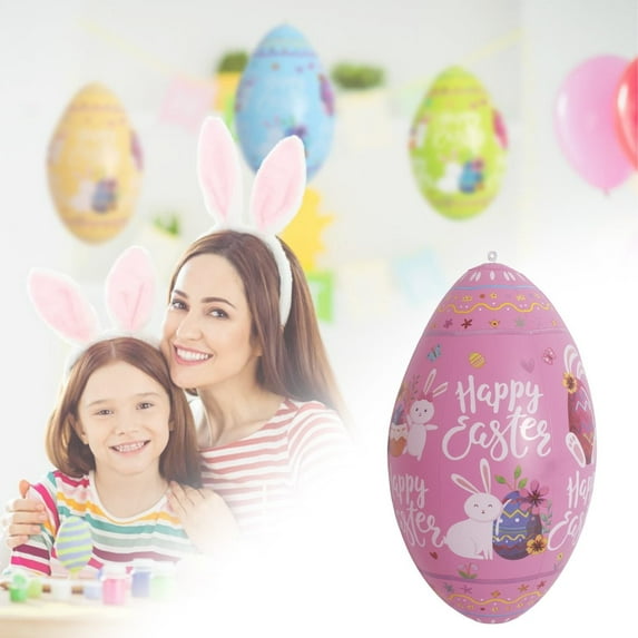 Easter Decor Inflatable Easter Egg 16IN PVC Easter Hanging Ornament ...