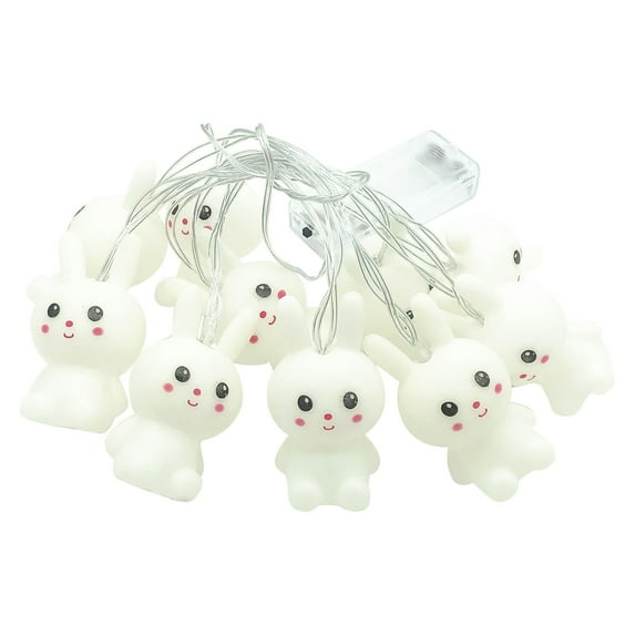 Easter Decor LED Easter Bunny Strings Patio Room Window Decoration ...