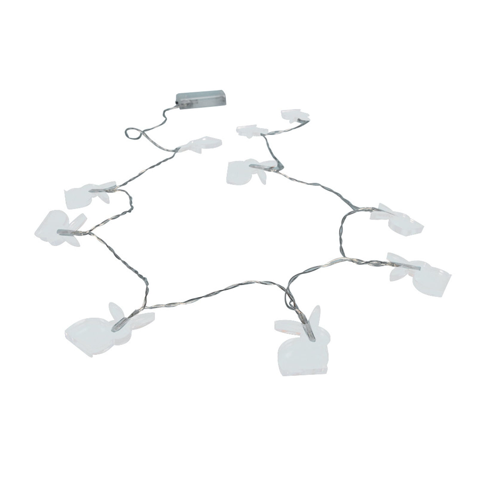 Easter Decor Rabbit String Lights, 65inch Bunny Shaped String Light ...