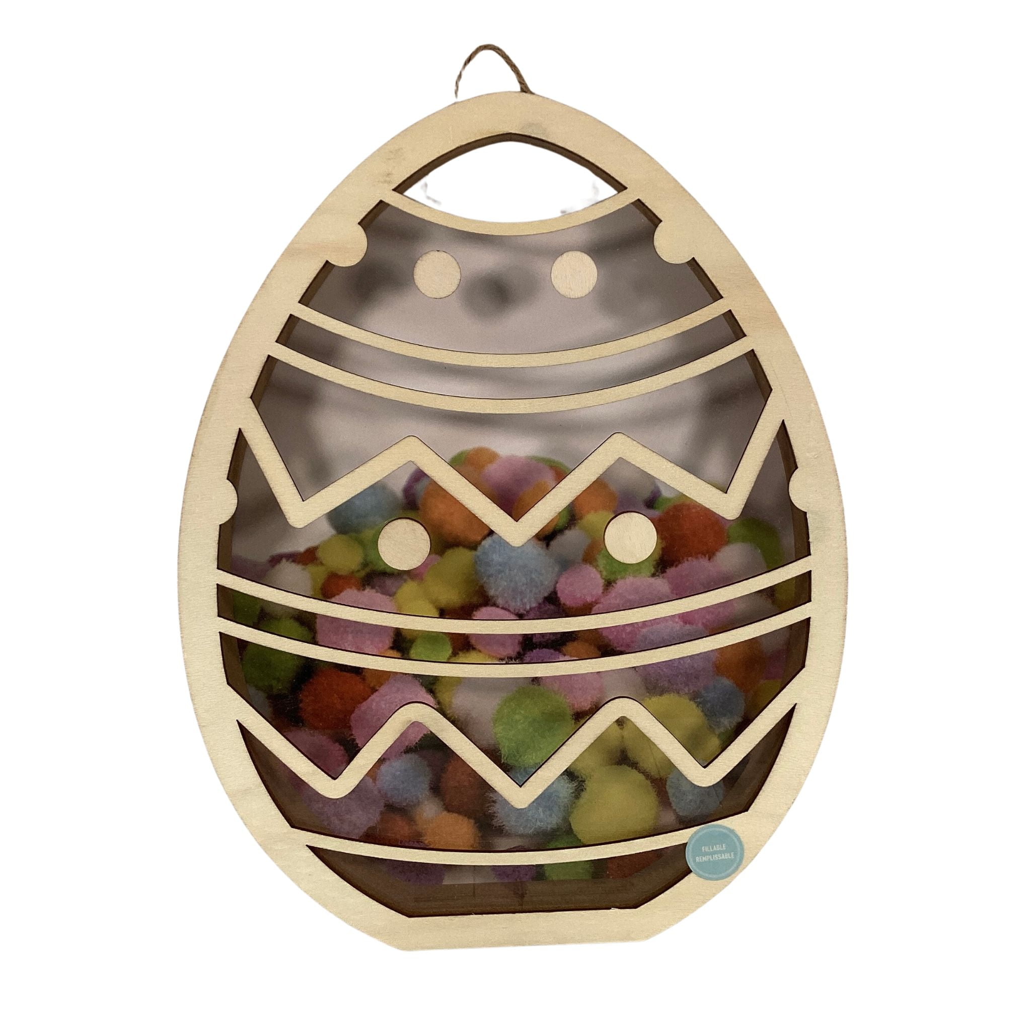 Easter Decor - Wood DIY Egg Fillable Shadow Box - Walmart.com