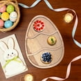 Easter Decor Wooden Easter Cut-Out Tray Set Bunny Flower Egg Rustic ...