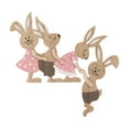 Easter Decor Wooden Painted Rabbit Hanging Ornament, 1Pc Decorative ...