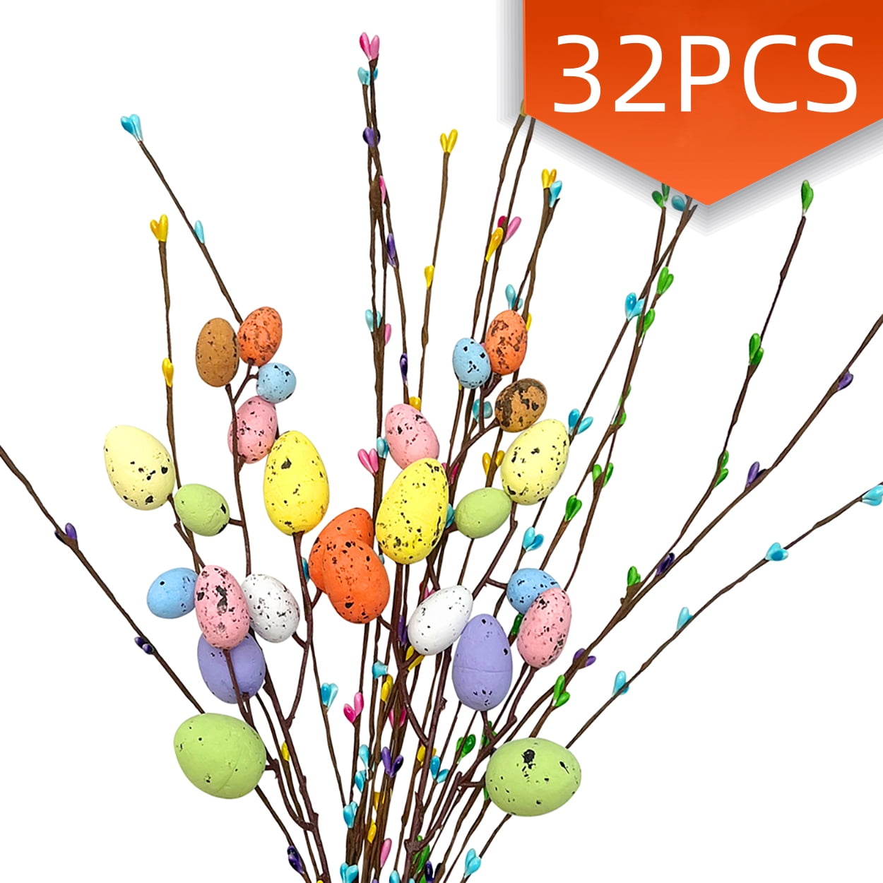 Walmart Easter Decor: 30Pcs Artificial Eggs Vine with Pastel Berries ...