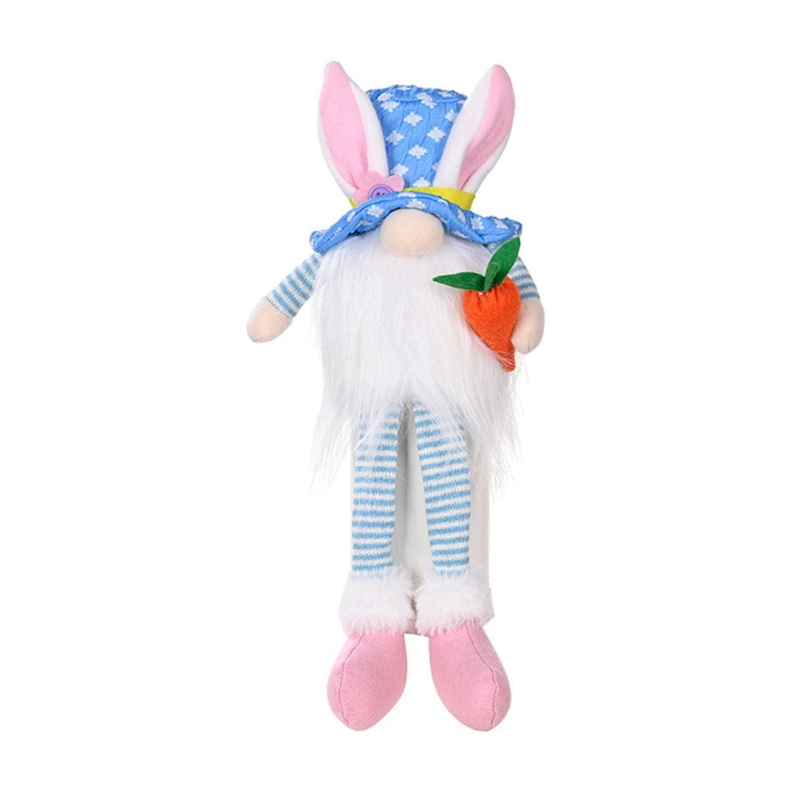 Easter Decoration Long Legged Faceless Doll, Bunny Rabbit Ears Carrot ...