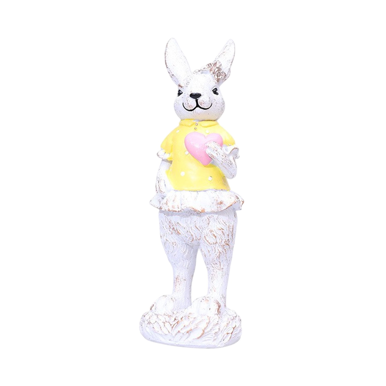 Easter Decoration Spring Rabbit Figurine Tabletop Bunny Decor Home ...