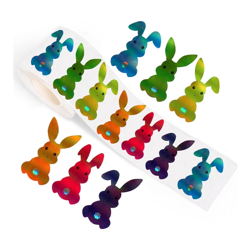 Easter Decorations,500 Sheets/roll of Easter Stickers,Stickers,Cartoon ...