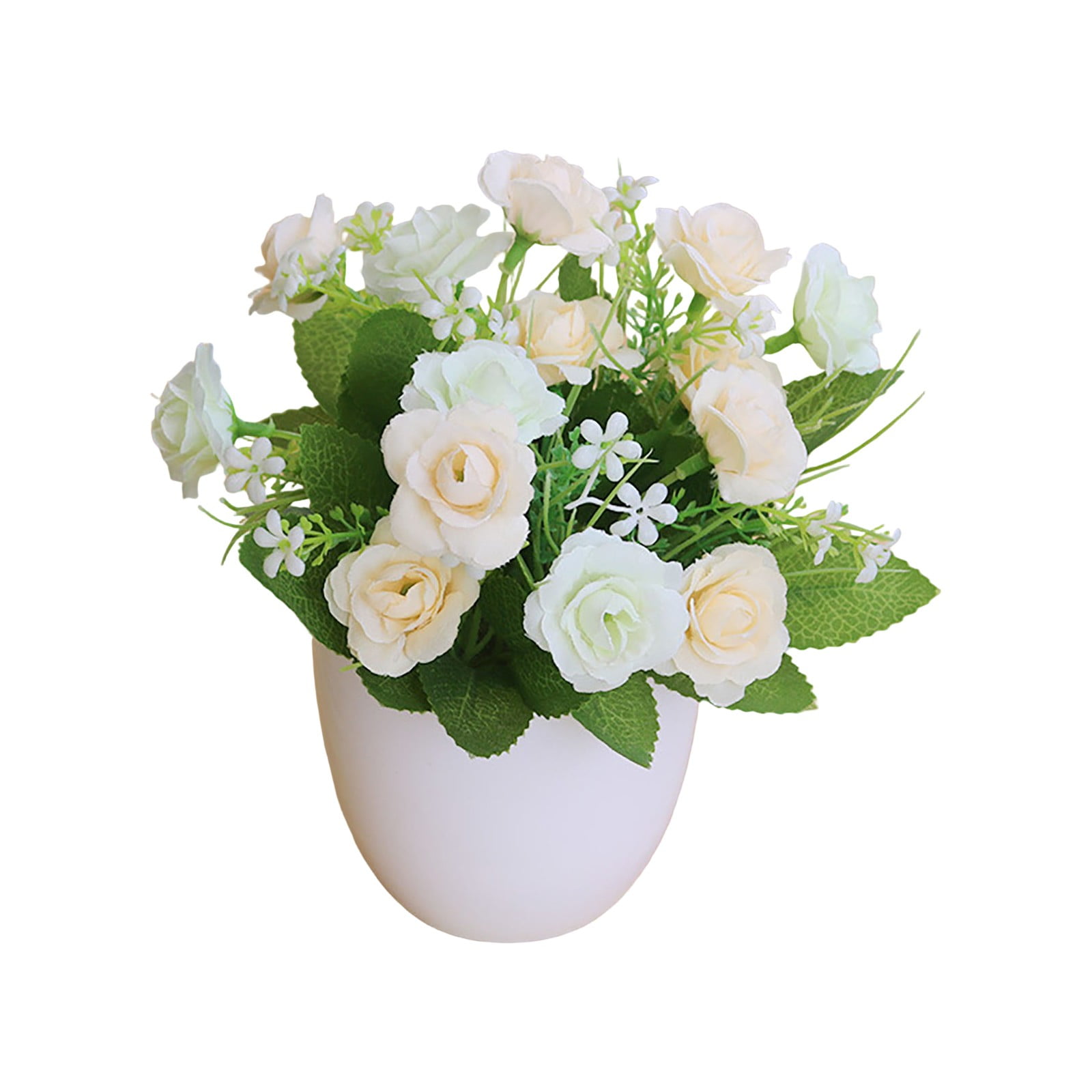 Easter Decorations Artificial Potted Plant Set - Realistic Flocked ...