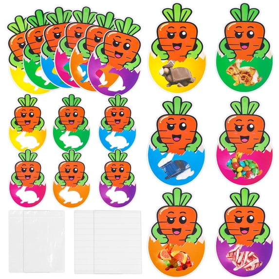 Easter Decorations,Carrot Greeting Cards,Candy Bags,Easter Party ...