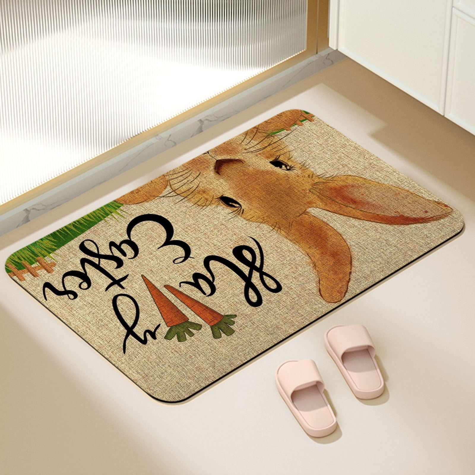 Easter Decorations Clearance Easter Door Mat, Spring Bunny Egg Indoor ...