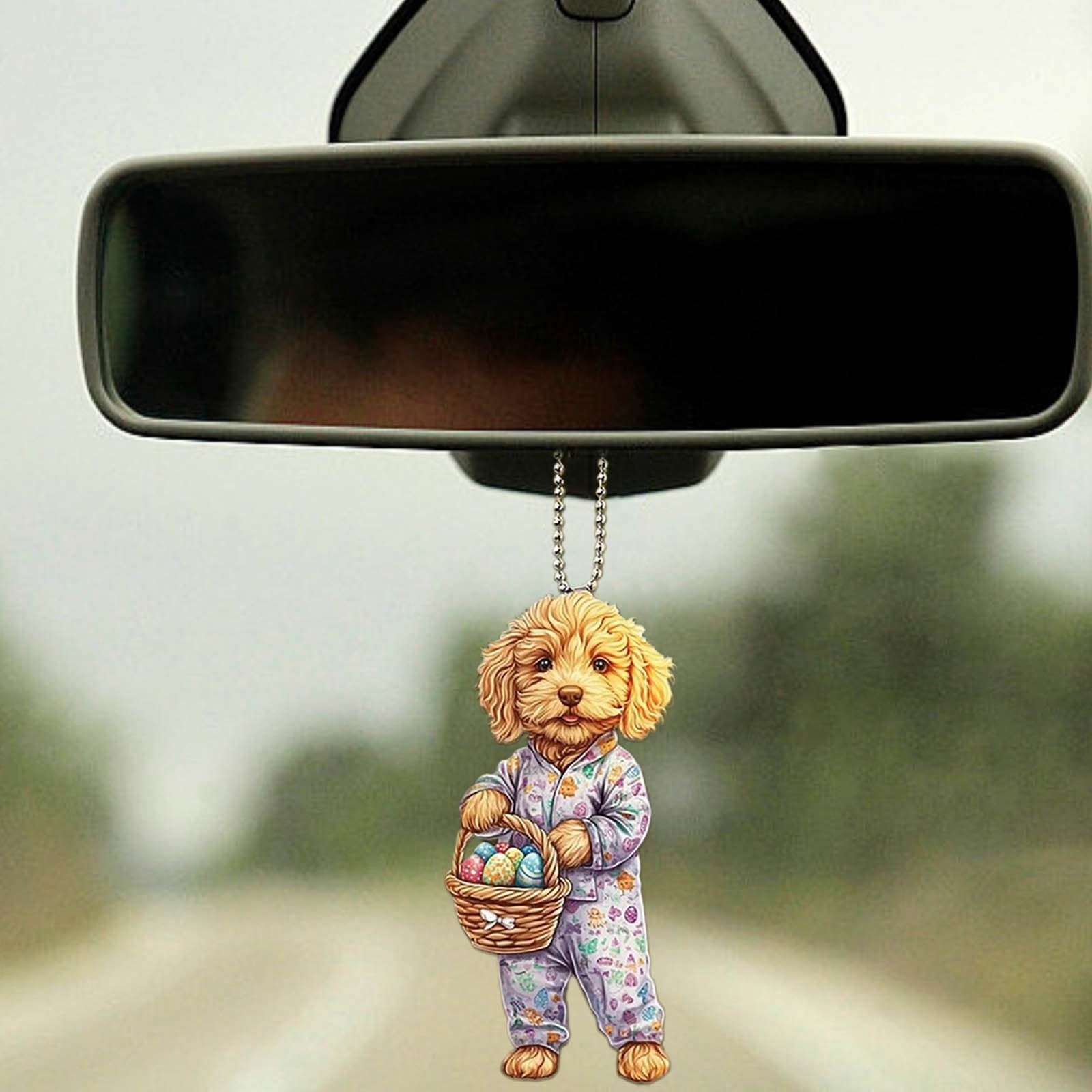 Easter Decorations Cute Dog Resurrection Holiday Decoration Car Acrylic ...