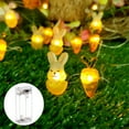Easter Decorations, Cute Rabbit & Carrot Battery Operated String Lights ...