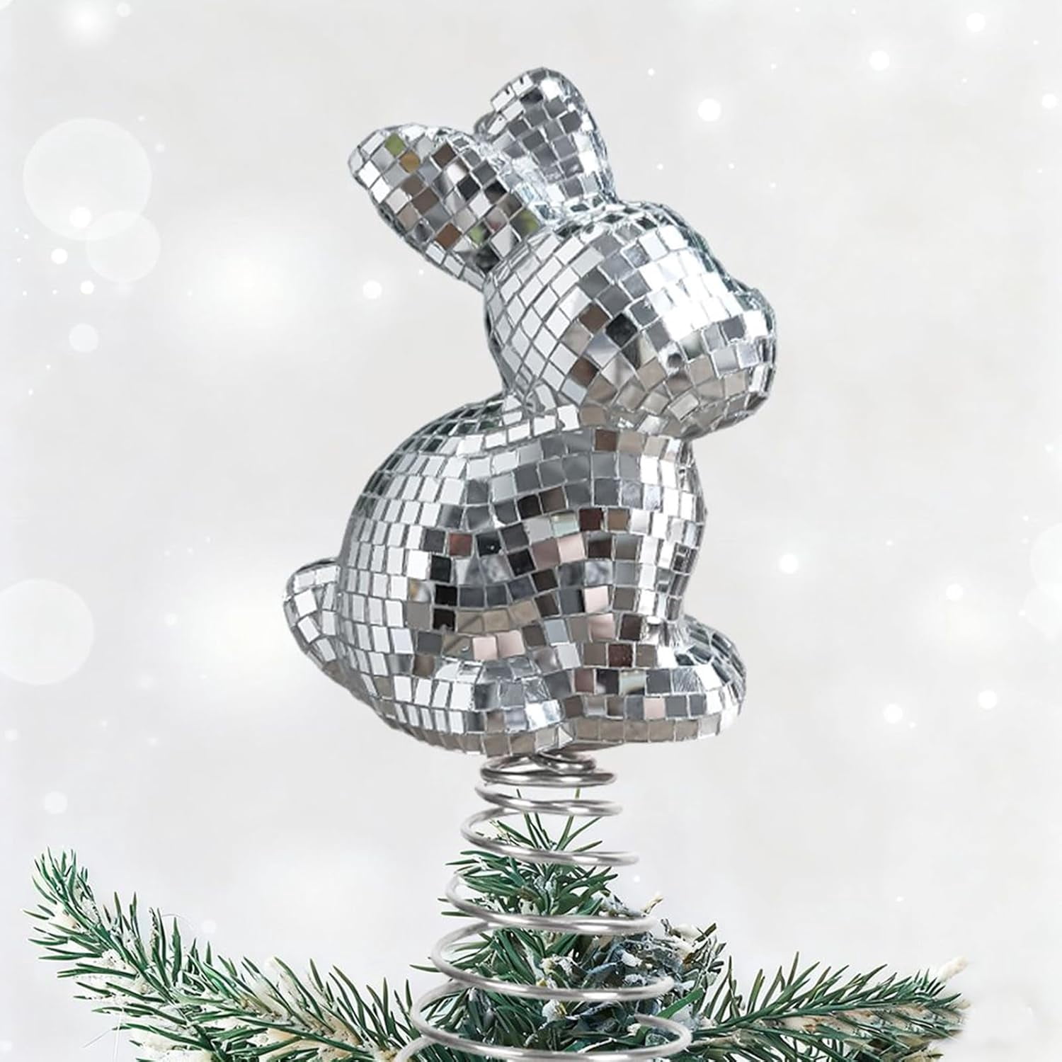 Easter Decorations, Disco Bunny Tree Topper, Cute Easter Bunny ...