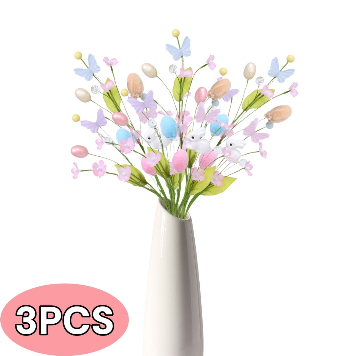 Easter Decorations Easter Artificial Flower Picks Easter Spray with ...