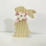 Easter Decorations, Easter Basket Stuffers Easter Crafts Wooden Rabbit ...