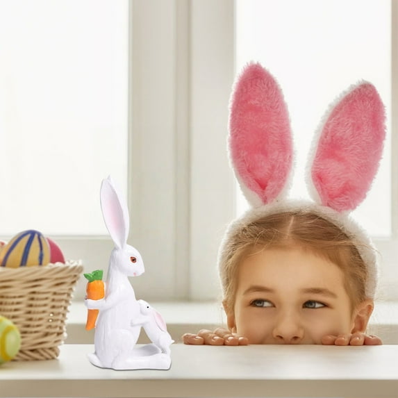Easter Decorations - Easter Bunny Decor Spring Decorations Resin ...
