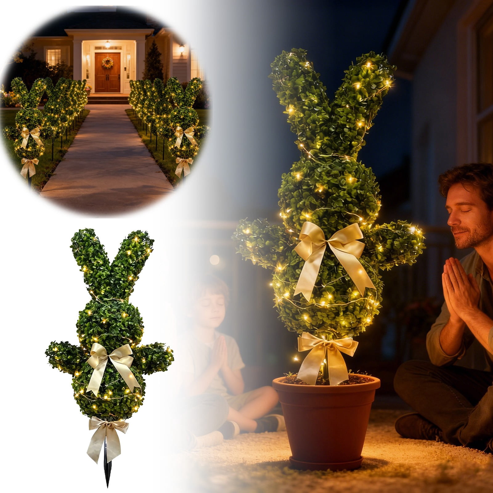 Easter Decorations, Easter Courtyard Three-dimensional Signboard with ...