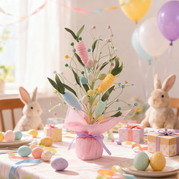 Easter Decorations, Easter Egg Bouquets, Twisted Carrot Branches, Trees ...
