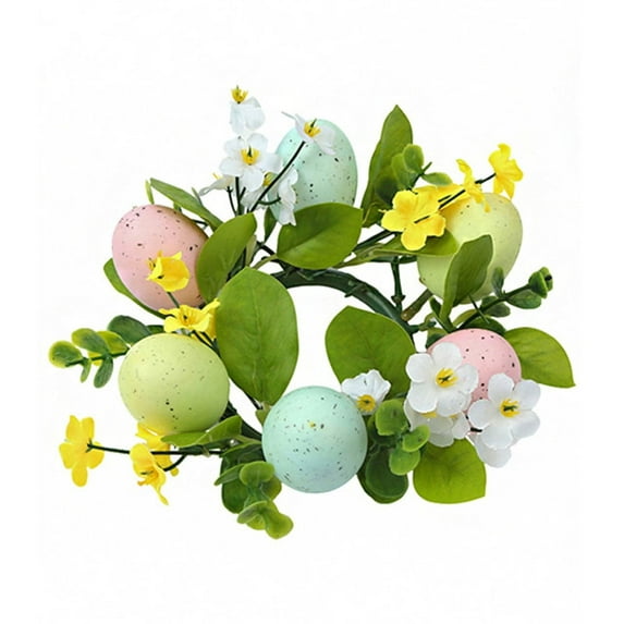 Easter Decorations Easter Egg Wreath Home Egg Decorative Candlestick ...
