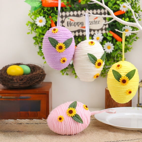 Easter Decorations Eggs Hanging Ornaments Colorful for Easter Tree ...