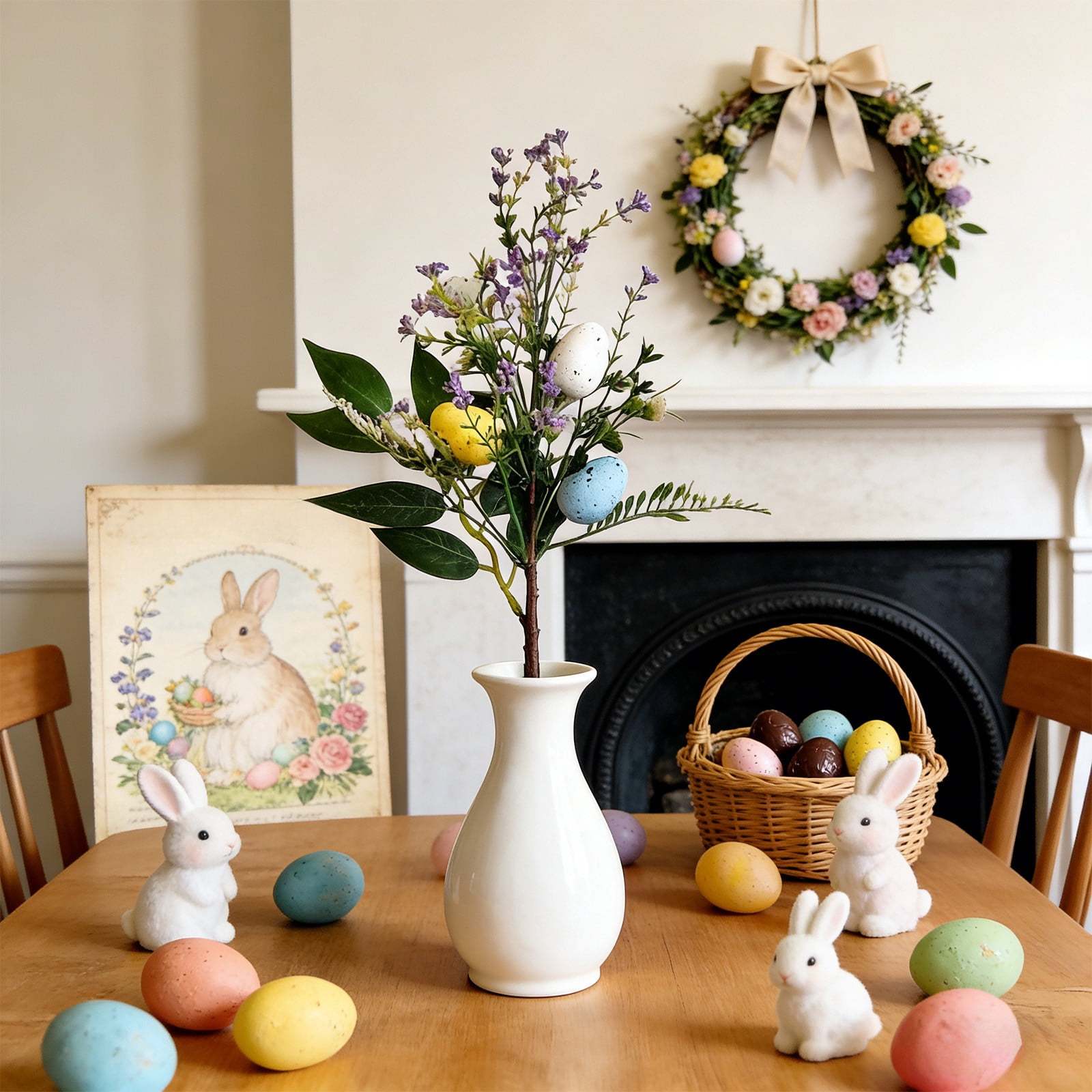 Easter Decorations, Gaqring Realistic Artificial Floral Stems, 40cm ...